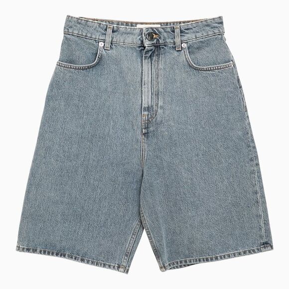 Loulou Studio | Shorts | Loulou Studio Light Blue Denim Isu Bermuda ...
